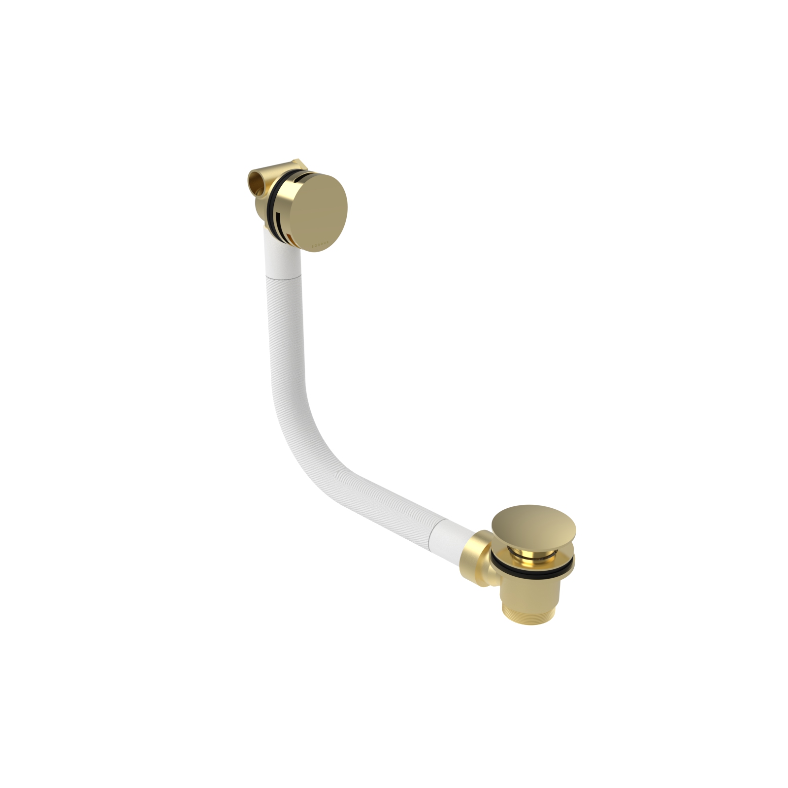 COS bath filler overflow & clicker waste - Brushed Brass