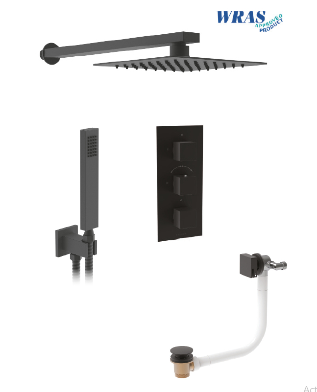 TOOGA 3 way shower kit - Matte Black