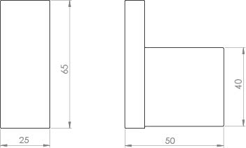 TOOGA robe hook - Chrome